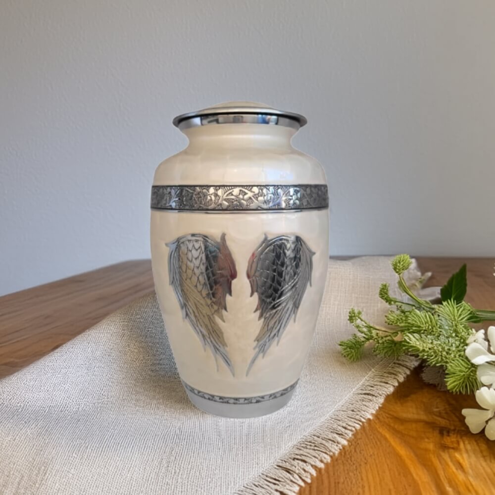 Elegant Dark Blue Adult Urn - Timeless Memorial Tribute – Forever Urns